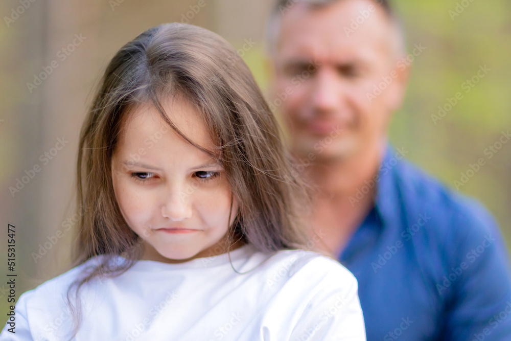 Daughter angry with her father Daughter angry with her father foto de Stock | Adobe Stock