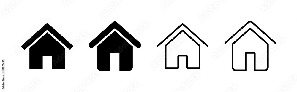 House icon vector. Home sign and symbol Stock Vector | Adobe Stock