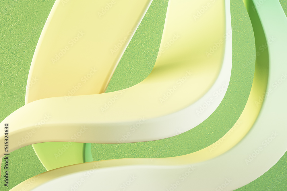 Abstract green lines and curves background. Design and landing page ...