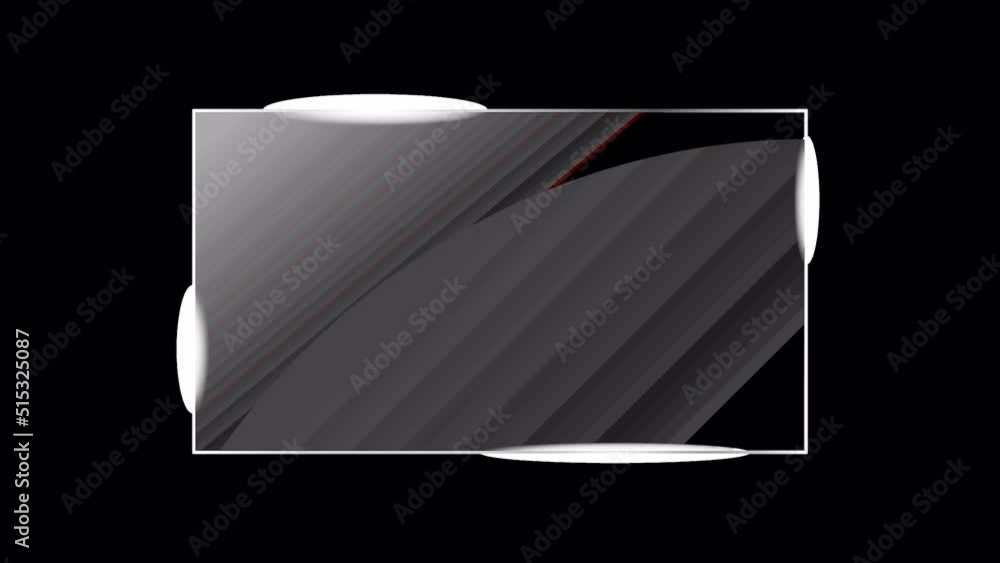 Vector glass rectangle on a transparent background. Transparent mirror ...