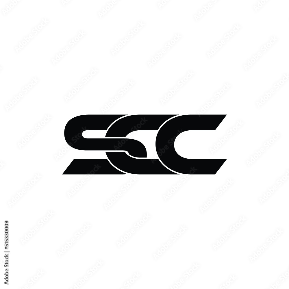 SCC letter monogram logo design vector Stock Vector | Adobe Stock