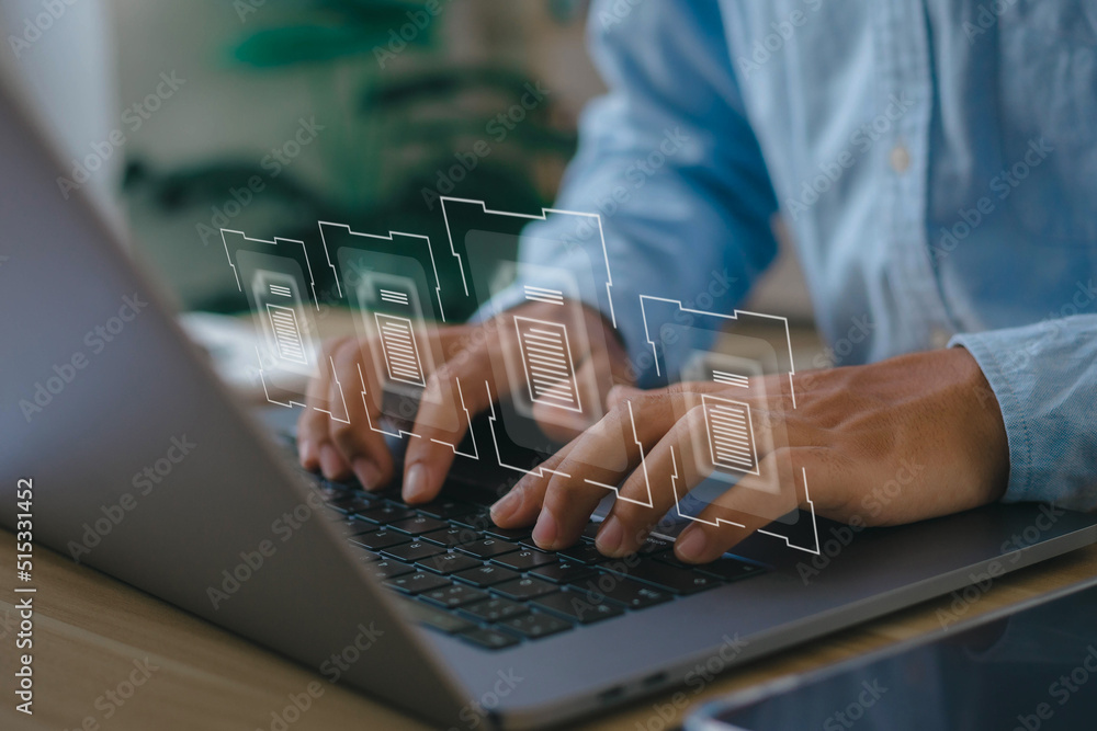Automated online document database management process concept. Using ...