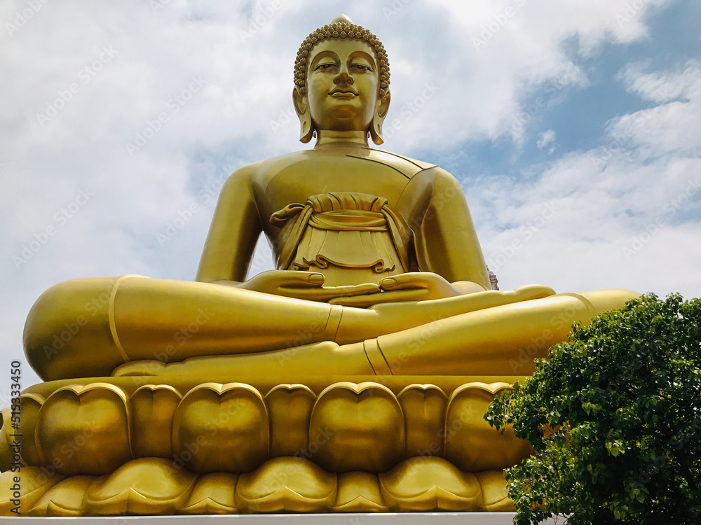 Bangkok, Thailand - April 3, 2022: The Giant Golden Buddha is 69 meters ...