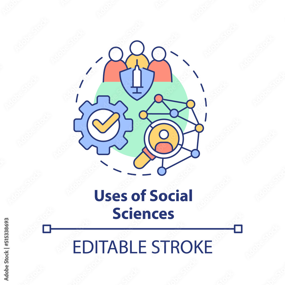 Uses of social sciences concept icon. Prevention measures. Pandemic ...