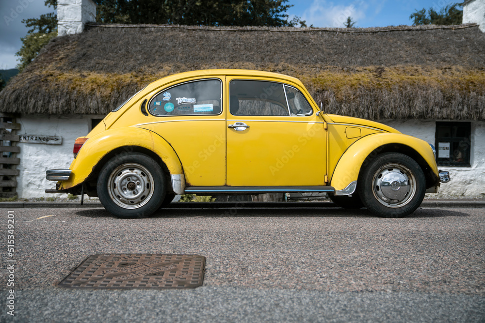 Vintage Yellow Beetle