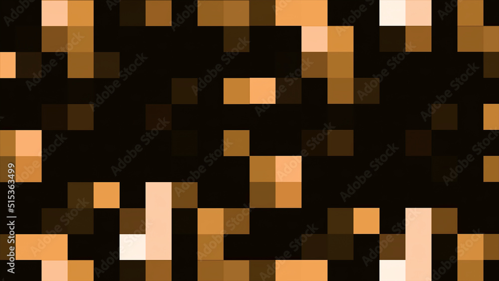 Multicolored blinking pixels motion background. Colorful blinking ...