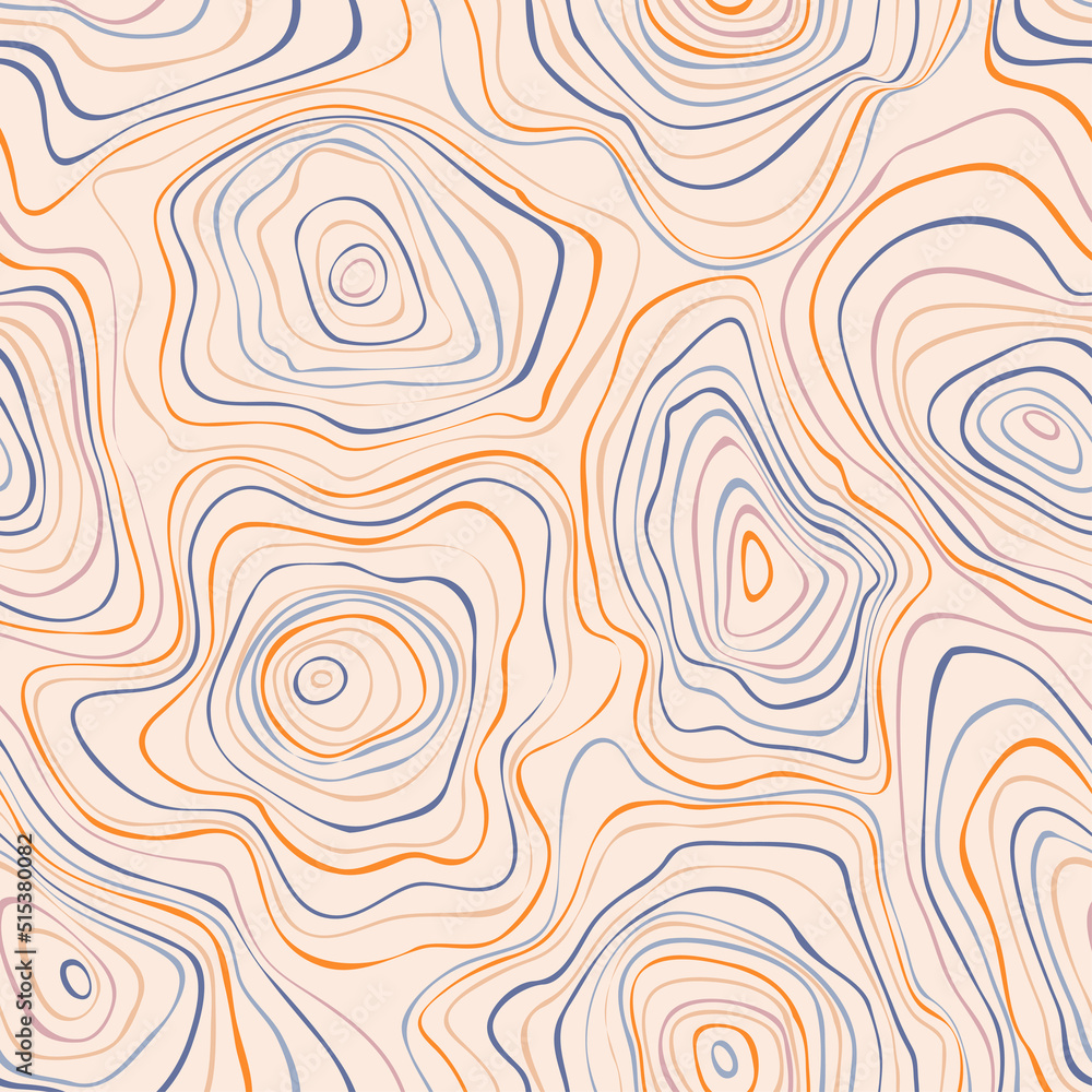Seamless pattern from abstract color concentric stains liquid texture ...