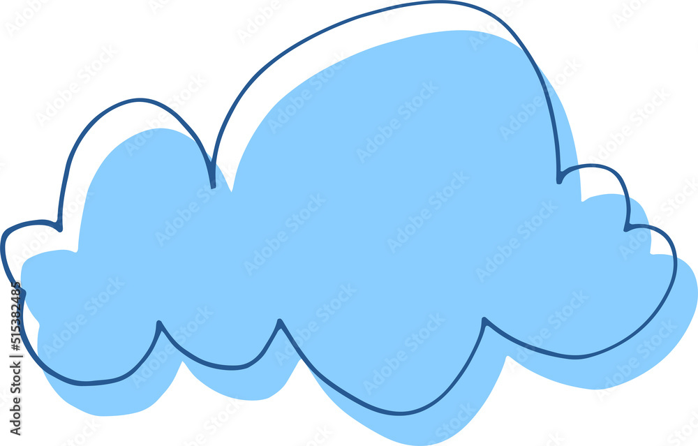 Hand drawn clouds clipart design illustration Stock Illustration ...
