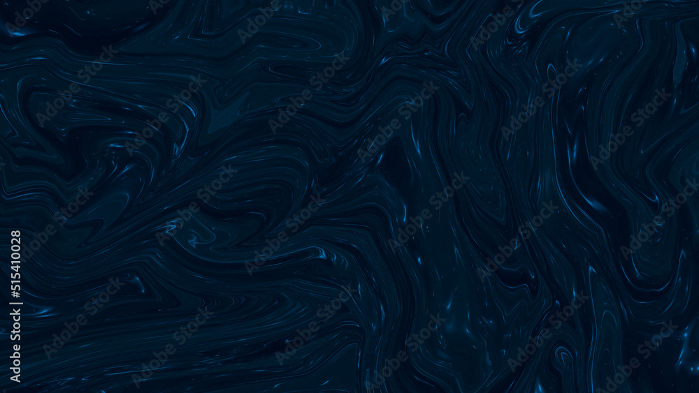 Neon cyan abstract background with liquify flow. Glossy liquid acrylic ...