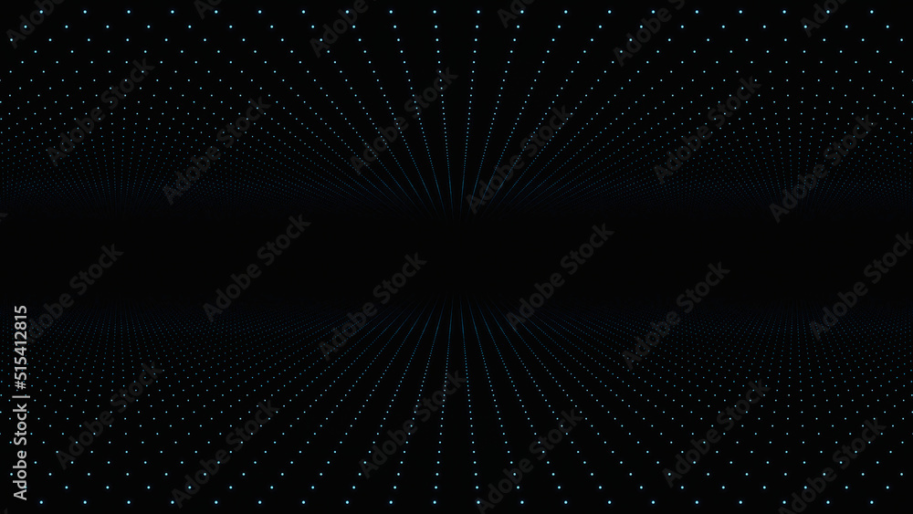 Moving through abstract fractal point matrix lattice. Moving infinite ...