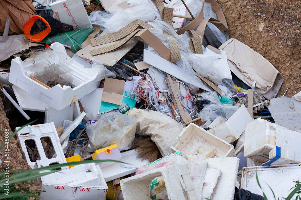 Poster Plastic waste piles do not decompose in nature. – Wall Art ...