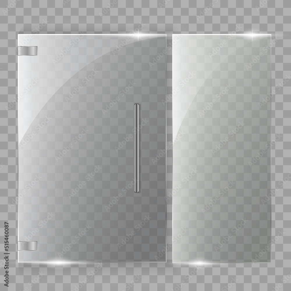 Vector of rectangle glass frame. Stock Vector | Adobe Stock