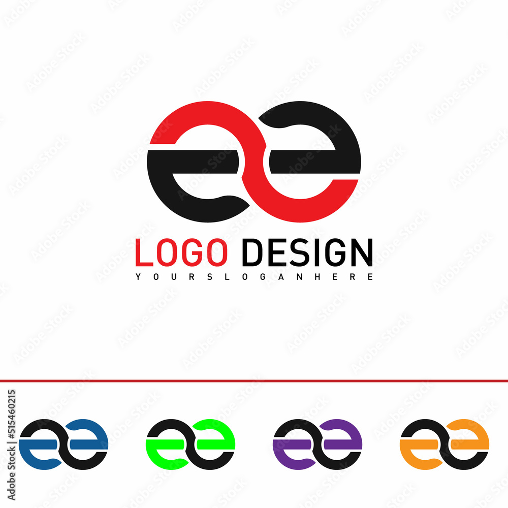 AE EA letter logo design vector template Stock Vector | Adobe Stock