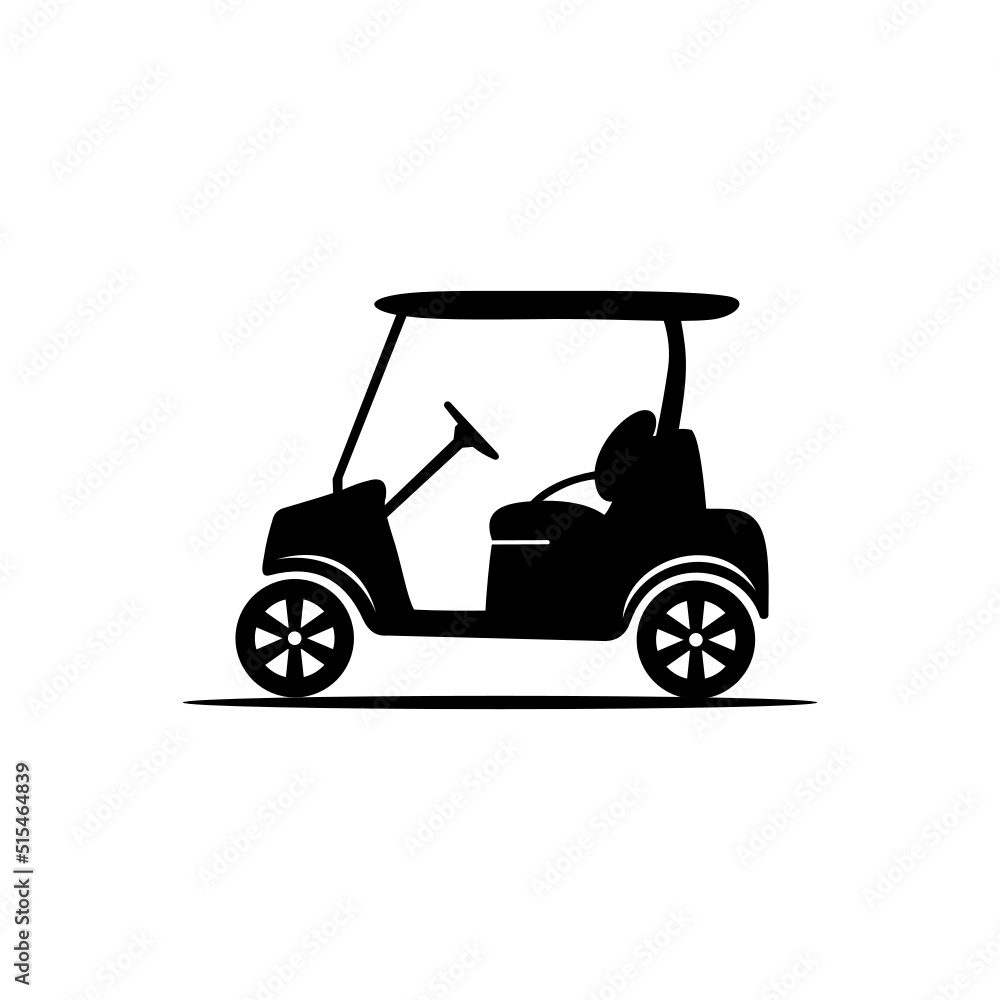 golf cart logo Stock Vector | Adobe Stock