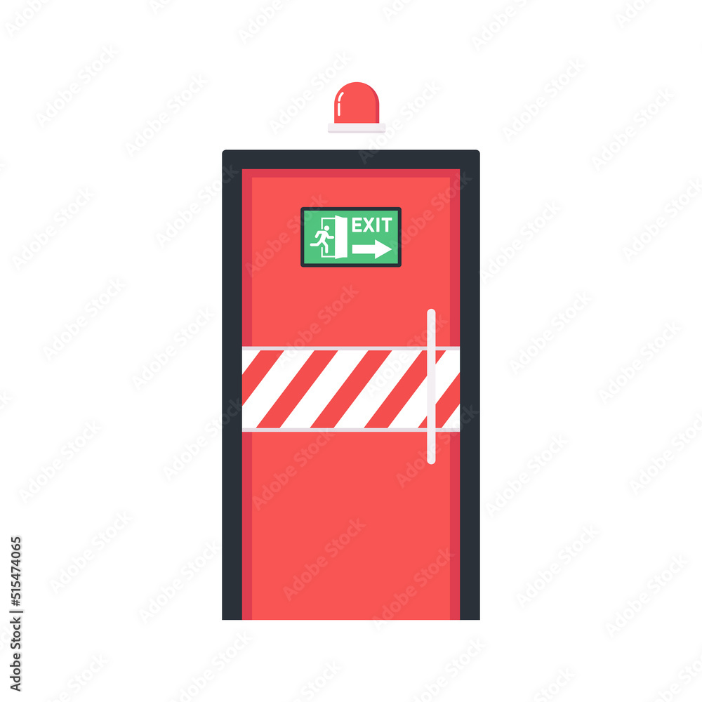 Fire door vector. Fire alarm cartoon vector. Fire alarm system. Fire ... Fire door vector. Fire alarm cartoon vector. Fire alarm system. Fire ...