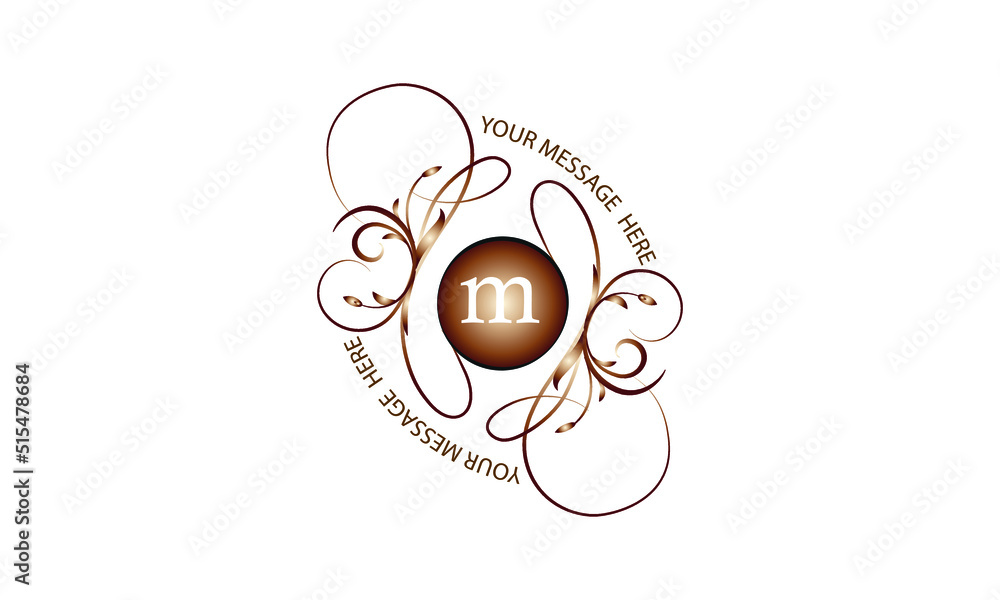 Vintage fancy logo. Calligraphic emblem and elements of elegant decor ...