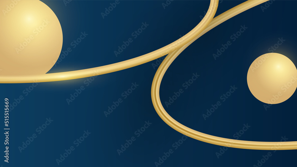 Modern navy and gold abstract background. Abstract geometric shape ...