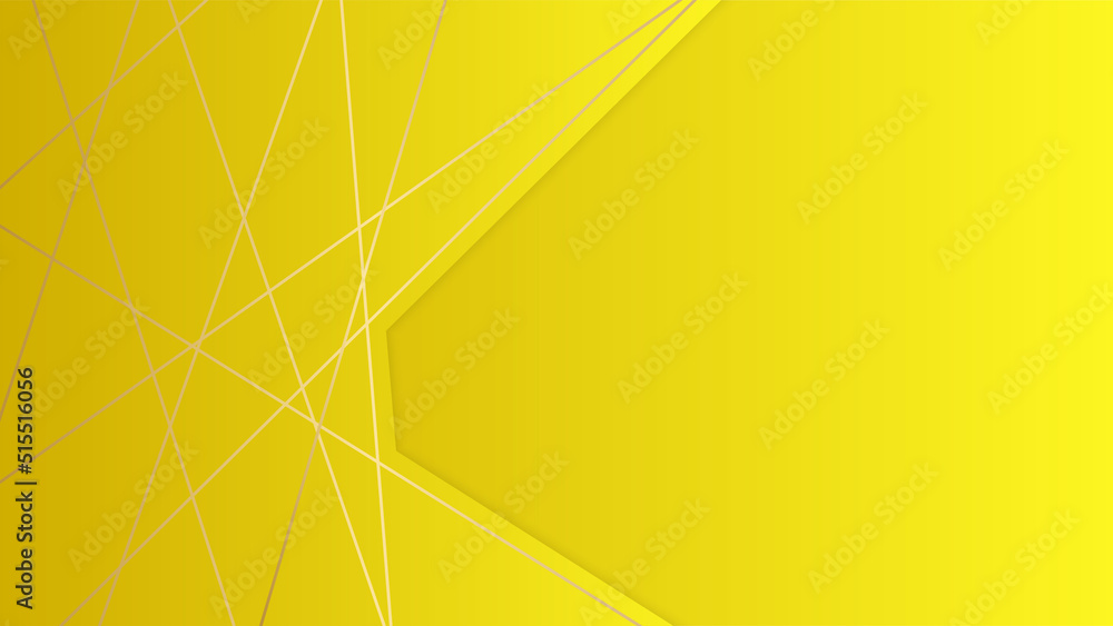 Modern yellow and gold abstract background. Abstract geometric shape ...