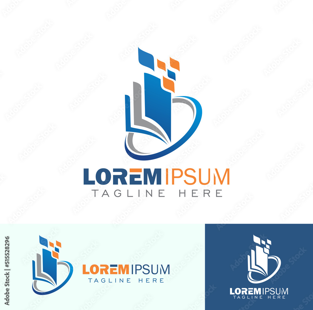 Digital Technology Logo Sign Stock Vector | Adobe Stock