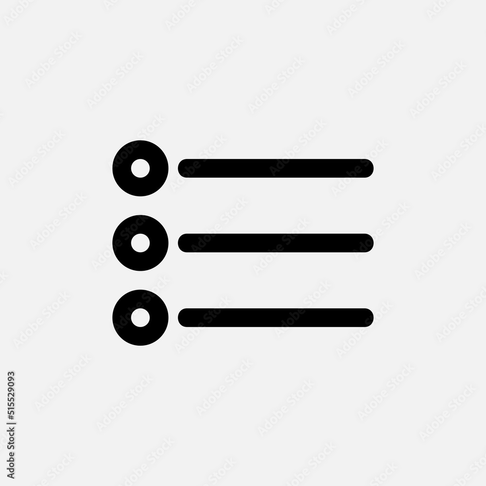 Bullet List Icon In Line Style About Text Editor Use For Website bullet-list-icon-in-line-style-about-text-editor-use-for-website