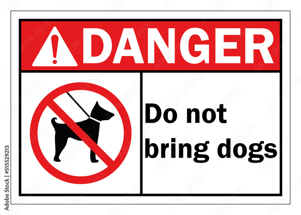 Dog prohibition sign Vector illustration Stock Vector | Adobe Stock