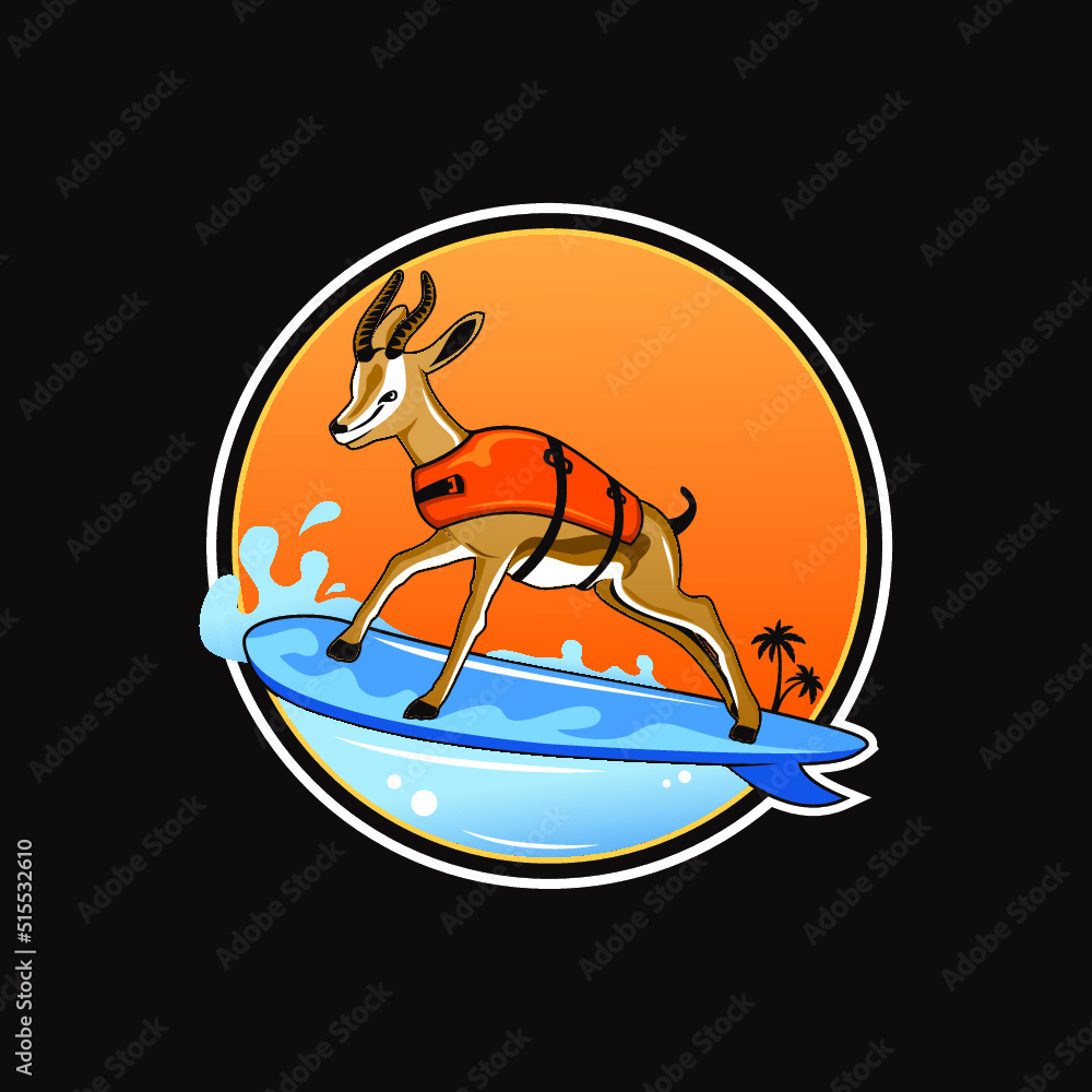 deer vector illustration for a logo deer cartoon logo deer illustration ...