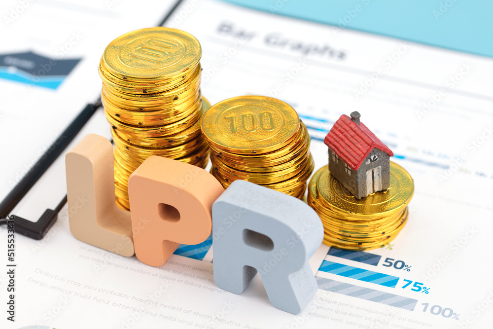 Loan bank LPR on document Stock Photo | Adobe Stock