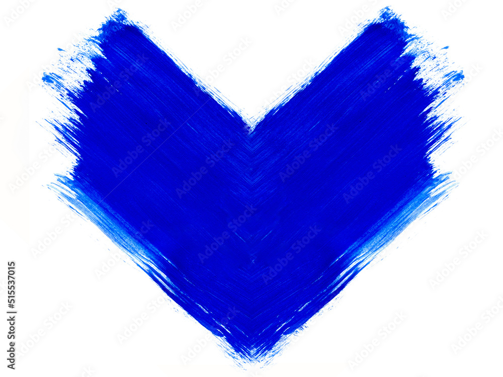 Watercolor paint, shape like the letter V. Motion blur. And the ...