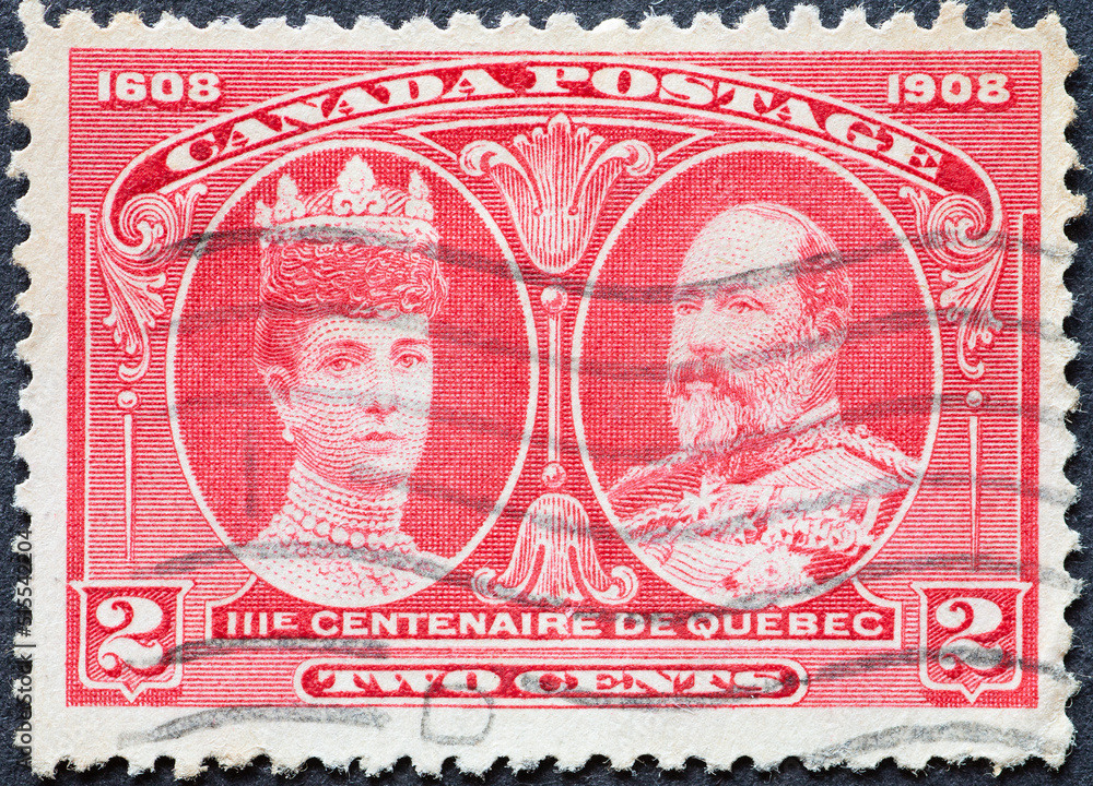 Foto de CANADA - CIRCA 1908: a postage stamp from CANADA , showing a ...