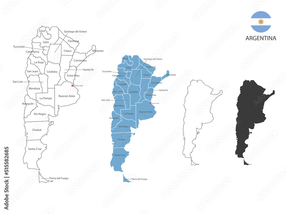 Argentina Capital City Map