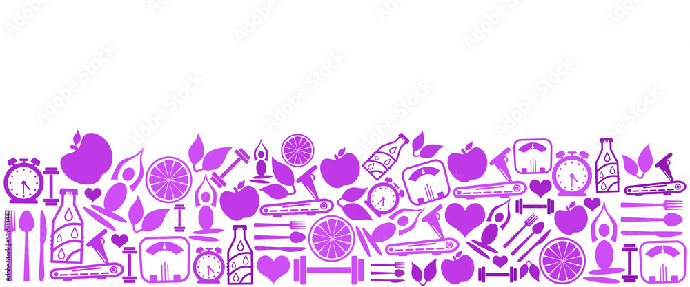 Health Symbols Purple Texture Background Bottom Stock Illustration ...