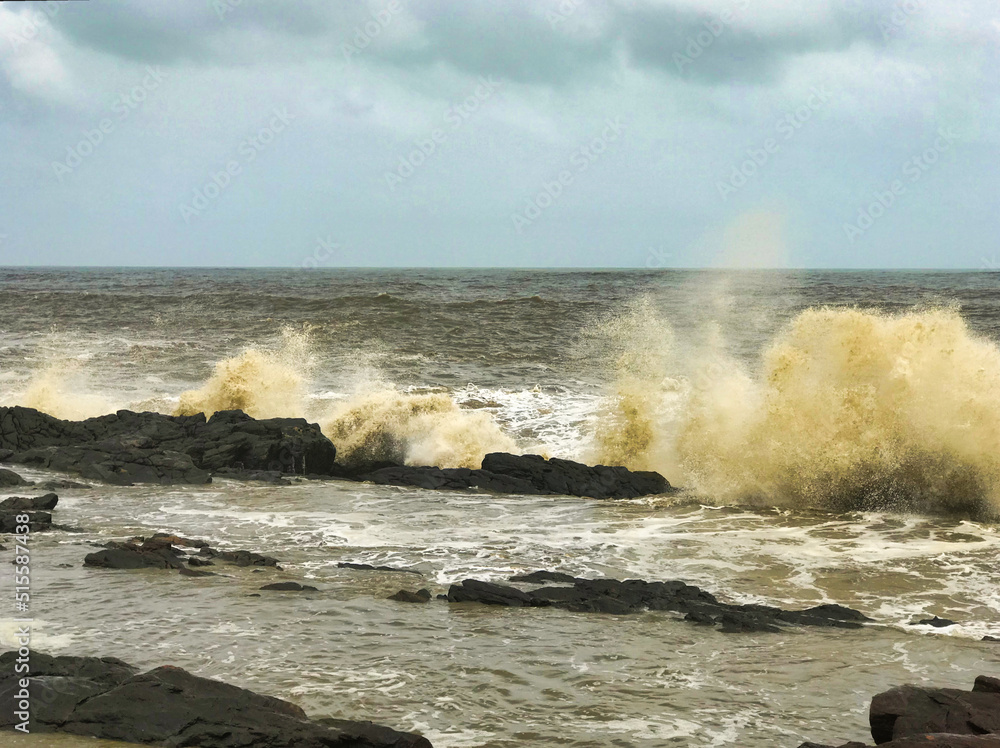 Om Beach is shaped as two semi crescents joined together forming the ...