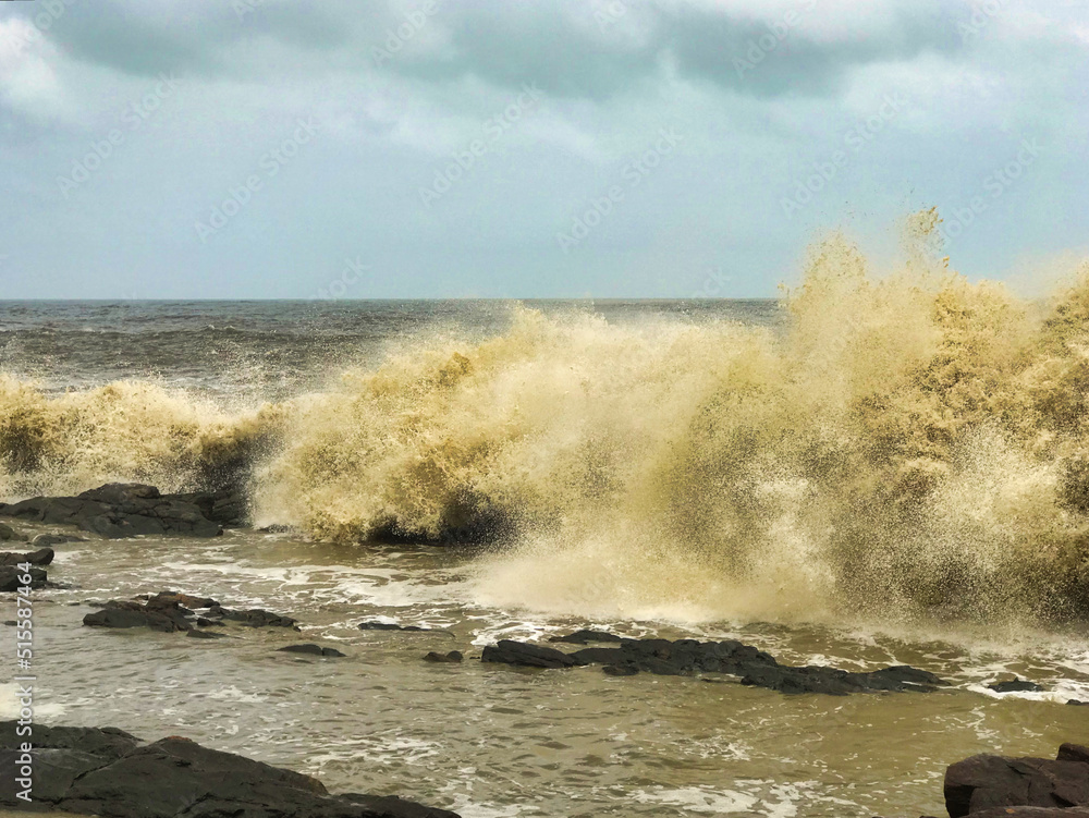 Om Beach is shaped as two semi crescents joined together forming the shape of Om (Hindu Symbol ...