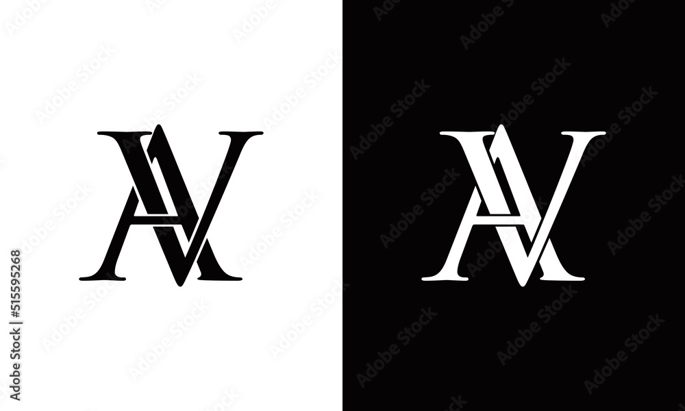 letter av symbol logo Stock Vector | Adobe Stock