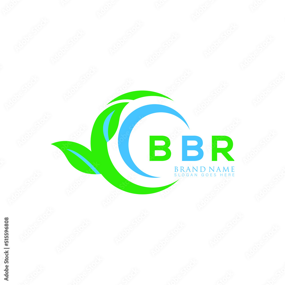 BBR logo design initial creative leaf letter logo. BBR unique letter ...