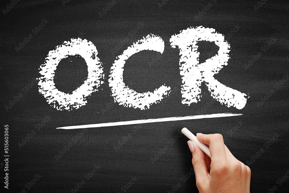 OCR - Optical Character Recognition is the process that converts an ...