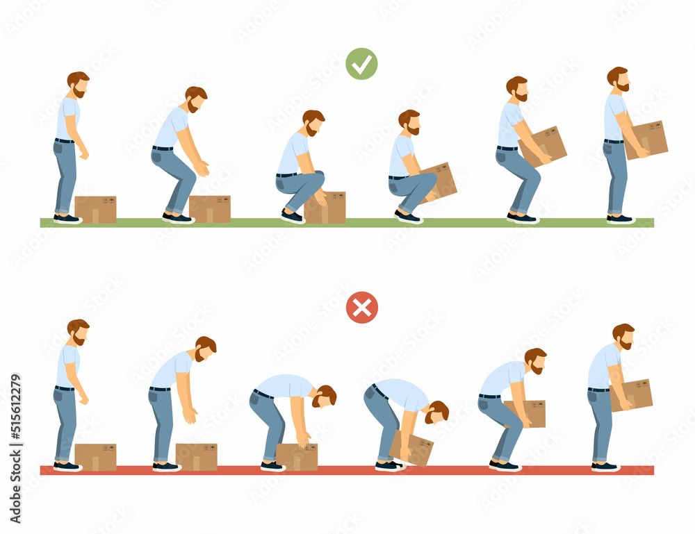 lifting technique. safety moving and load heavy objects body ergonomic ... lifting technique. safety moving and load heavy objects body ergonomic ...