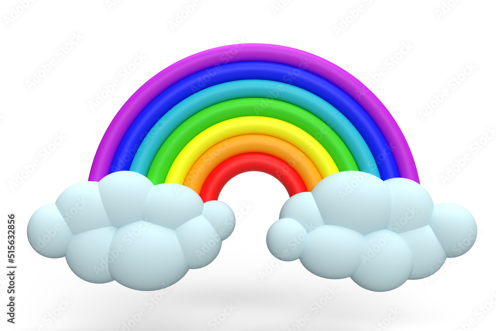 Rainbows And Clouds Clipart