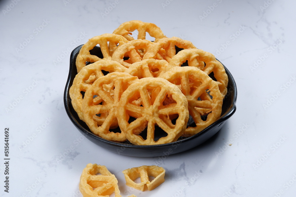 kembang goyang is an indonesian traditional crispy snack .also known in ...