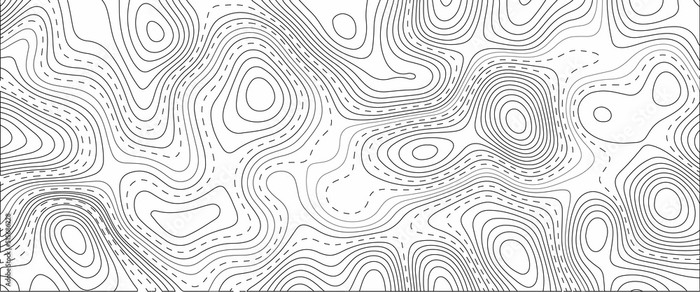 Poster Retro topographic map – Wall Art | UkPosters