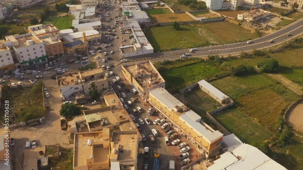 Aerial view of Al Namas is a province in Asir Province, Saudi Arabia ...
