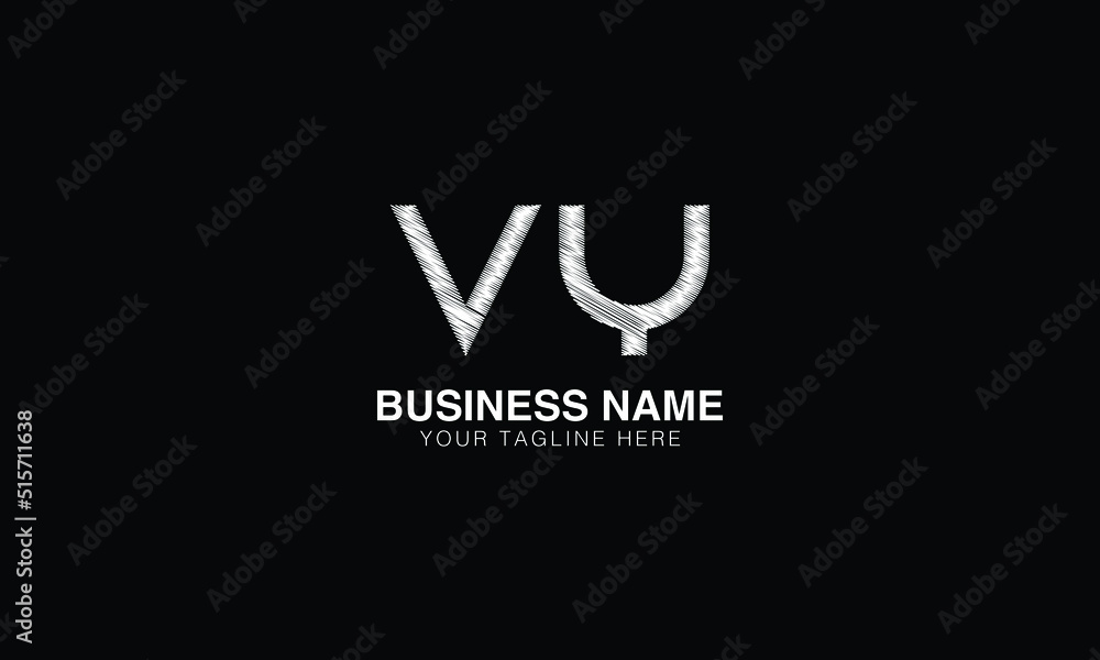 VY initials monogram letter text alphabet logo design Stock Vector ...