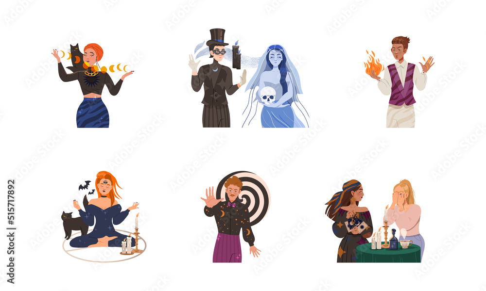 Occultism, esoteric and divination. Fortune teller, psychic or ...