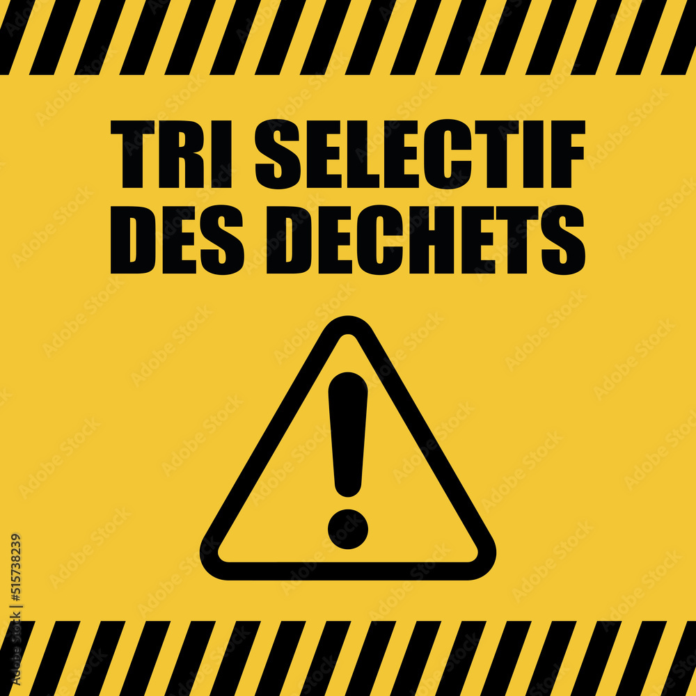 Logo tri sélectif des déchets. vector de Stock | Adobe Stock