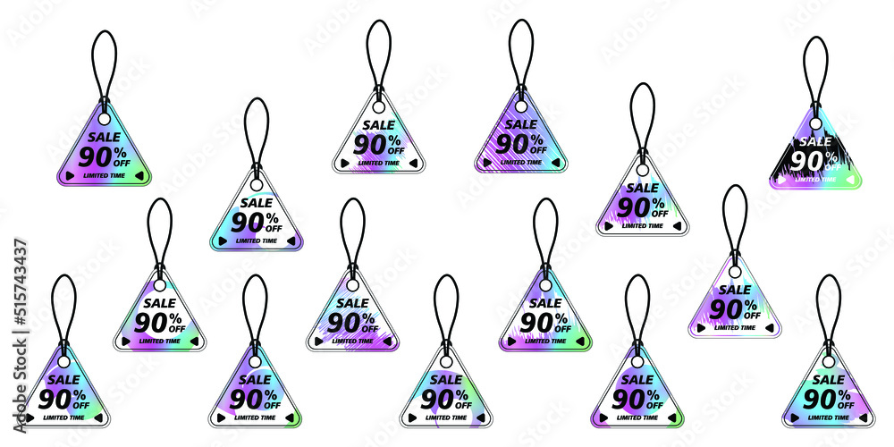 Best Triangle Price tags sticker. Price labels with various shapes ...