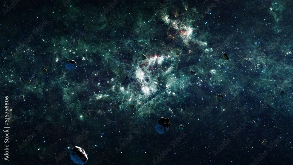 Galaxy space flight exploration space rock scence at PIA15256 . 4K ...