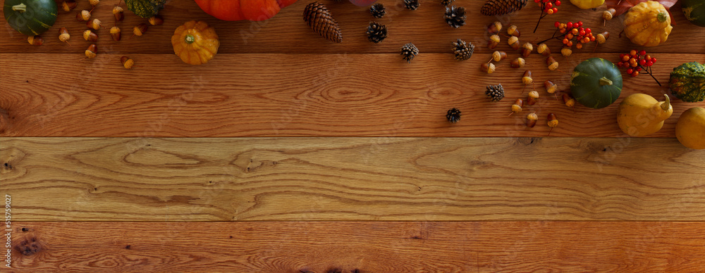 Natural wood Tabletop with fall themed border. Stock Illustration ...