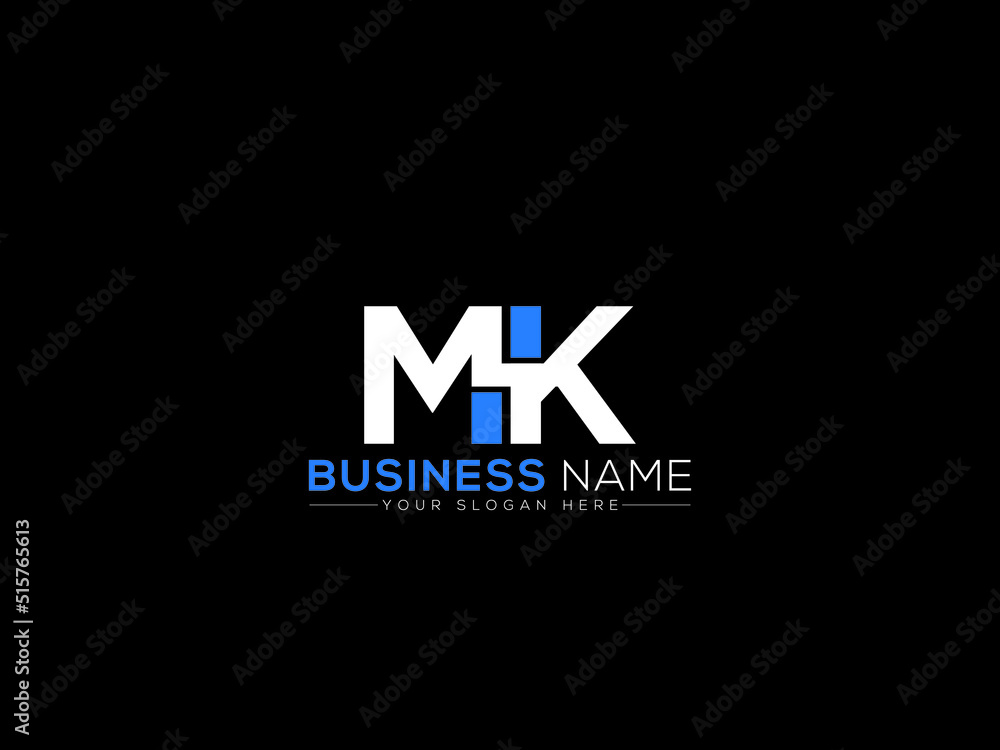 Alphabet Mk Logo Letter Vector, Colorful Mk km Logo Icon Design With ...