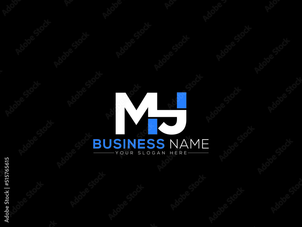Alphabet MJ Logo Letter Vector, Colorful Mj jm Logo Icon Design With ...