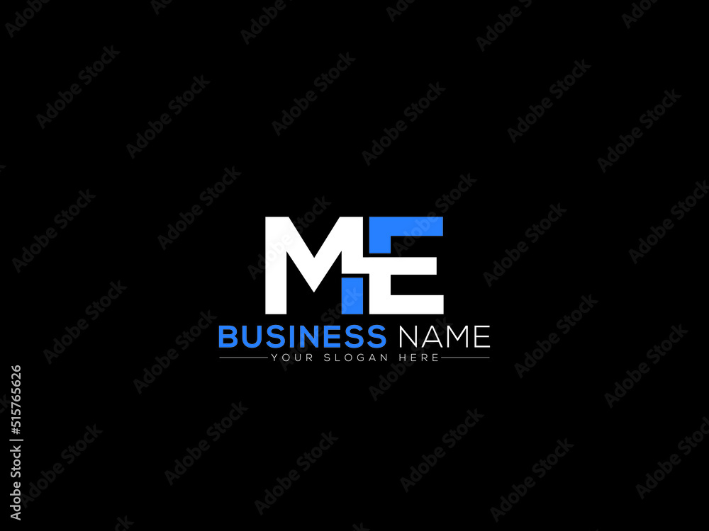 Alphabet ME Logo Letter Vector, Colorful Me em Logo Icon Design With ...